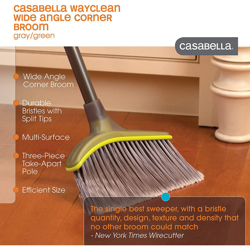 Casabella Wayclean Wide Angle Brooms | Wayfair